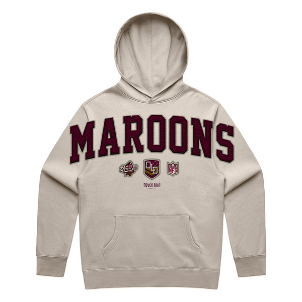 QLD Maroons Oversize Print Relax Hoodie – Custom Teez NZ