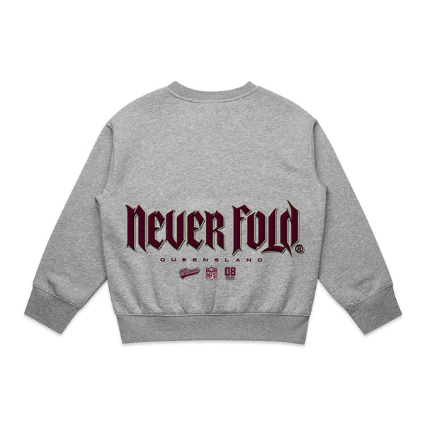 QLD Kids Relax Crew - Grey Marle – Custom Teez NZ