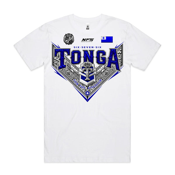 Tonga Royalty 676 V League Block Tee | Regular Fit – Custom Teez NZ