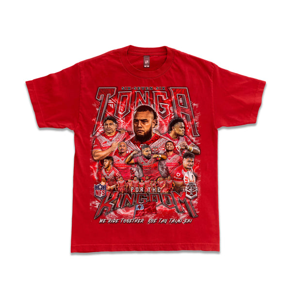 Tonga 676 Team Graphic Tee - RED SEA – Custom Teez NZ